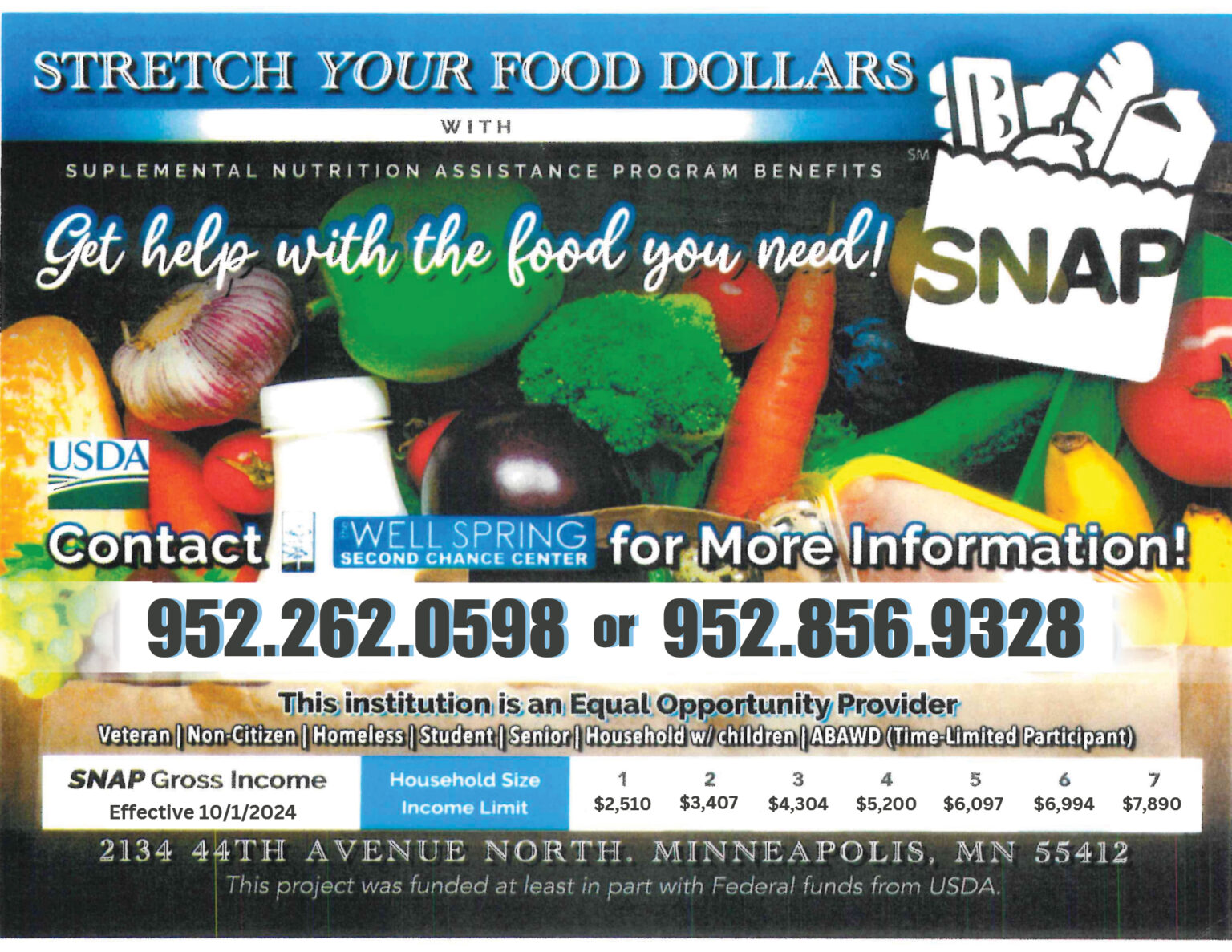 Supplemental Nutrition Assistance Program (SNAP) - Well Spring Second ...